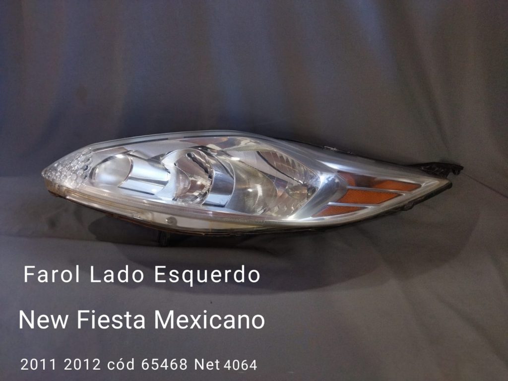 FAROL NEW FIESTA MEXICANO 11/12 CROM PISCA AMBAR LE - Auto Peças Picolotto